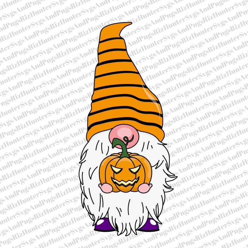 13 Halloween Gnomes PNG SVG Clipart Cricut Designs Bundle Images on ...