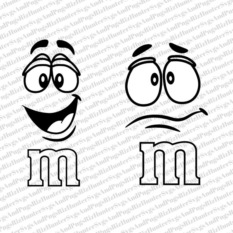 24 Faces Gestures Mimic SVG PNG Clipart Bundle Cricut Silhouette ...