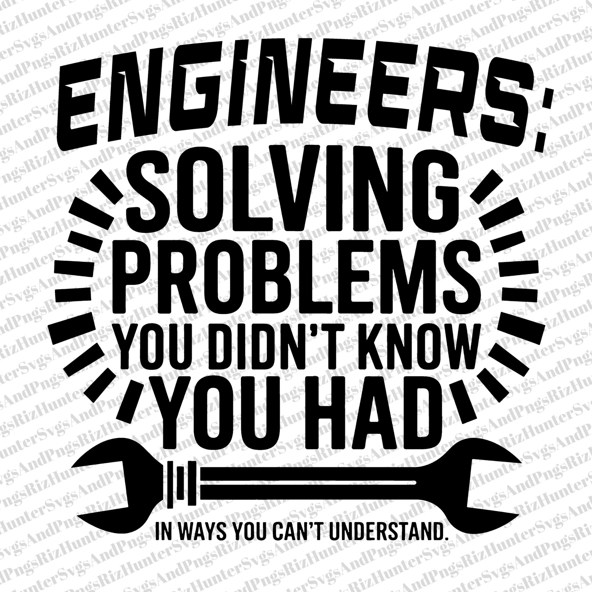 Mechanical Engineer Outlines: Funny Engineering Designs (PNG SVG) - Etsy