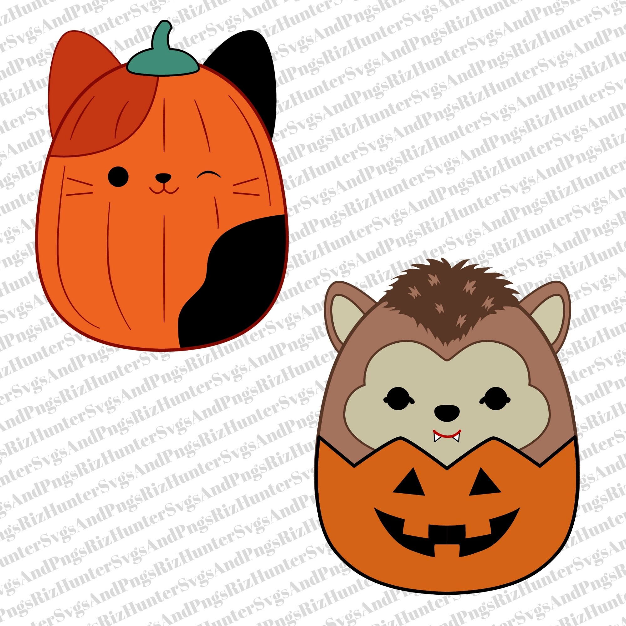 20 Squishmallow Pumpkin Halloween Thanksgiving PNG SVG Clipart Cut ...