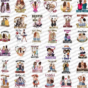 Best Friends PNG | Cute Bestie Design | Fashion Girls Digital Download ...