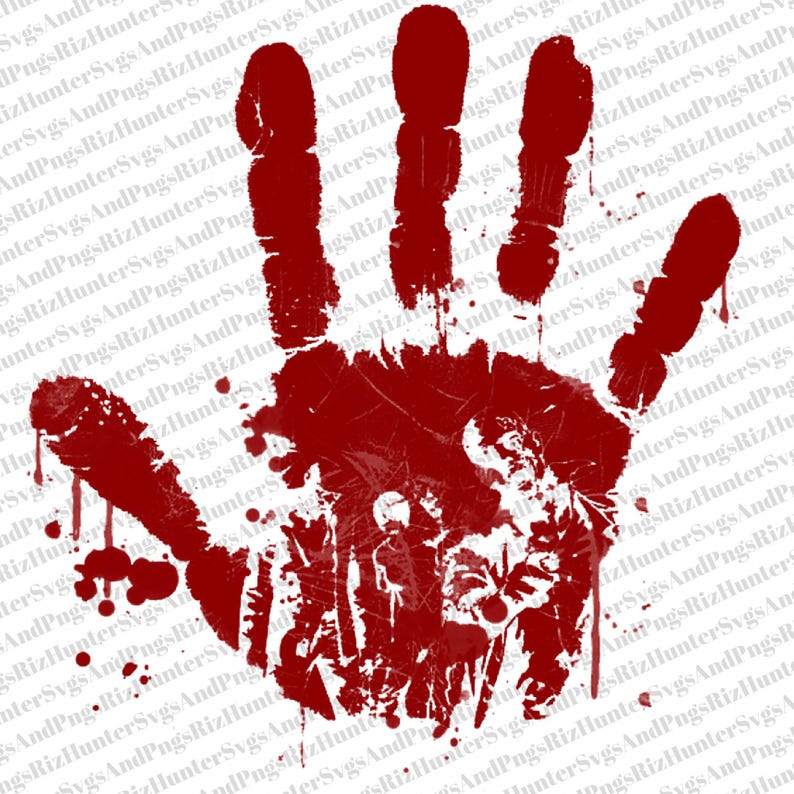 Blood Splatter PNG Bundle, Horror Clipart Graphics (digital Download ...