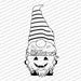 Halloween Gnomes Outline Clipart Bundle: PNG SVG Cricut Designs ...