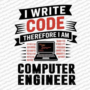 Computer Engineer Clipart Bundle - Coding Quotes PNG - Programmer ...