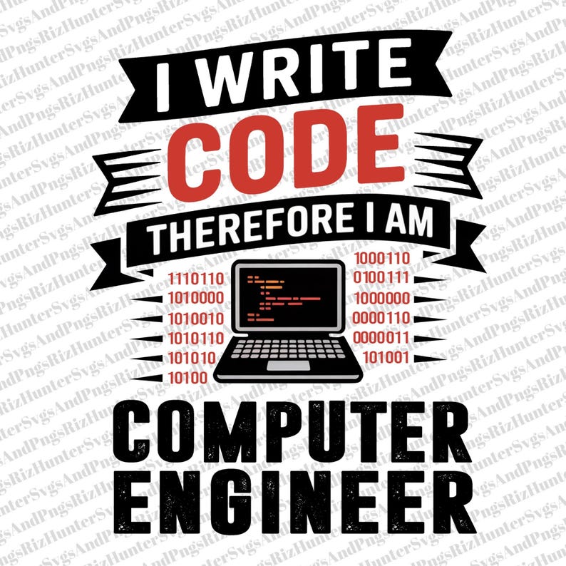 Computer Engineer Clipart Bundle - Coding Quotes PNG - Programmer ...