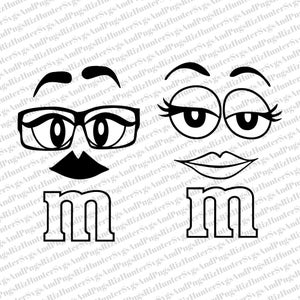 24 Faces Gestures Mimic SVG PNG Clipart Bundle Cricut Silhouette ...