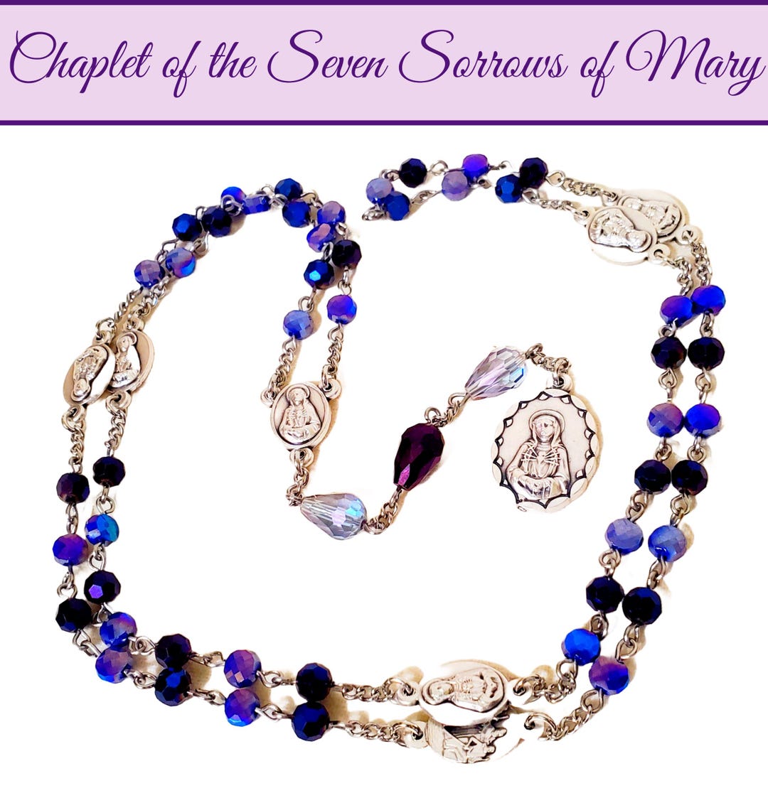 Seven Sorrows Rosary, Our Lady of Sorrows, Chaplet of the 7 Sorrows of ...