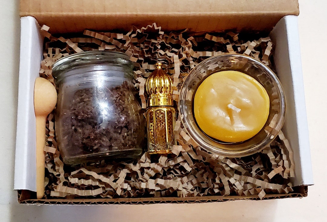 Holy Land Oil Blessing Gift Box| Beeswax Candle, Incense & Anointing ...