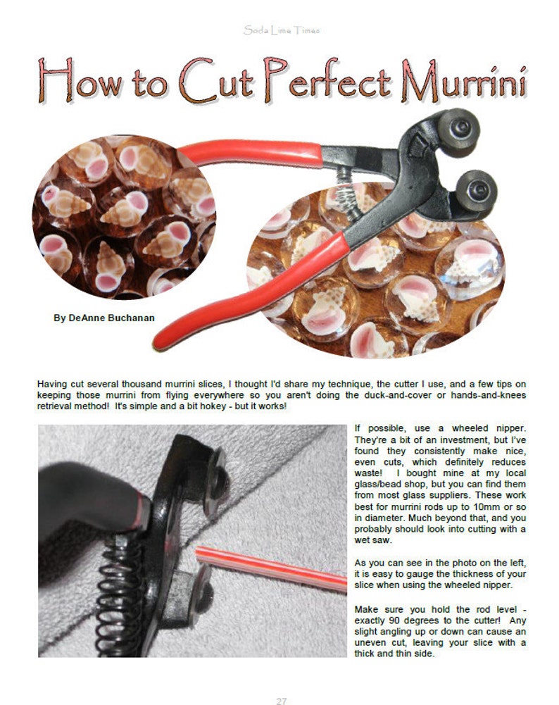 October 2013 Soda Lime Times Lampworking Magazine - Magic of Murrini ...