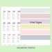 Comprehensive Vital Signs Sheet, Printable Vital Sign Tracker and Log ...