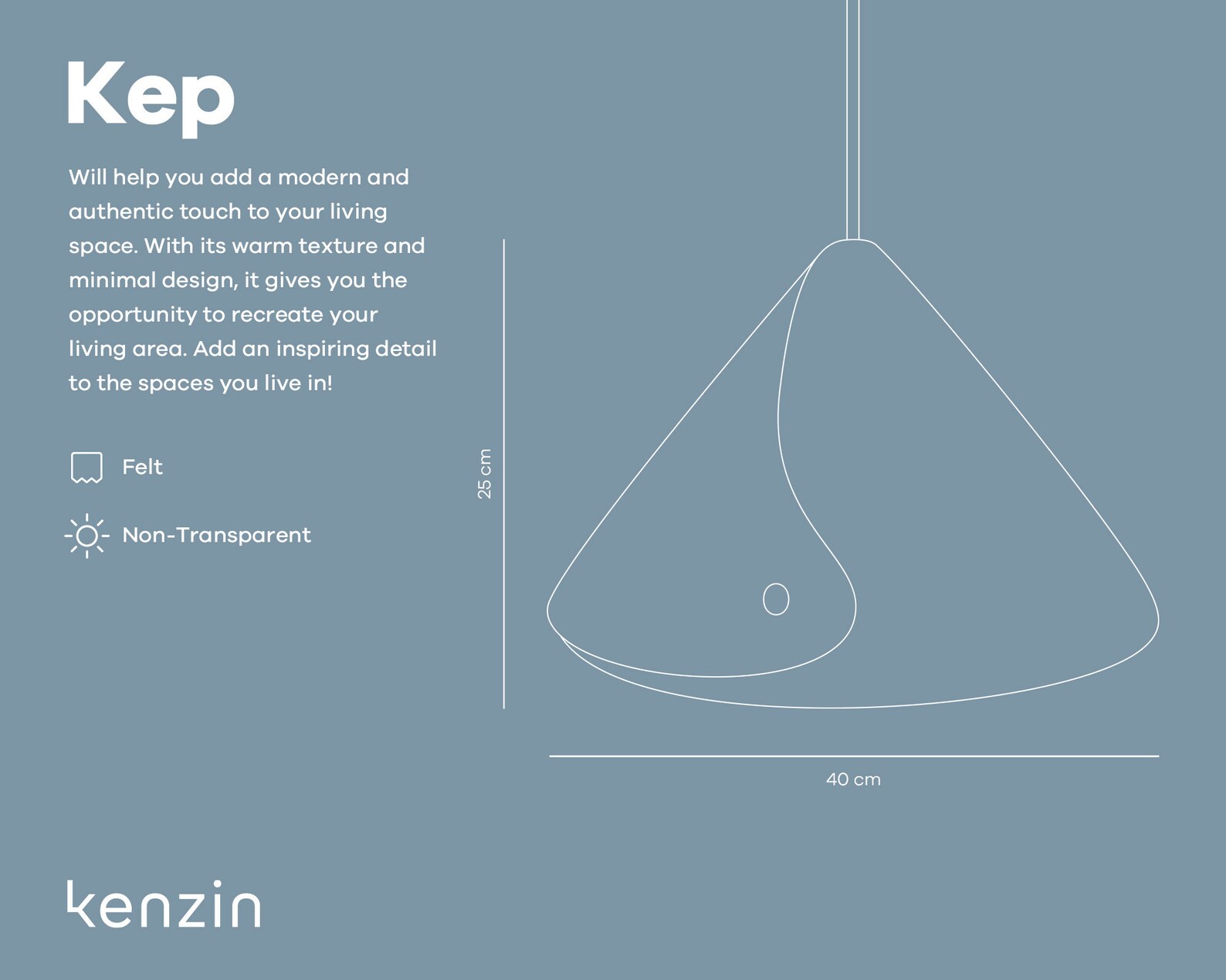 Kep Haki - Felt Pendant Light | Minimal Chandelier | Handmade Dinning ...