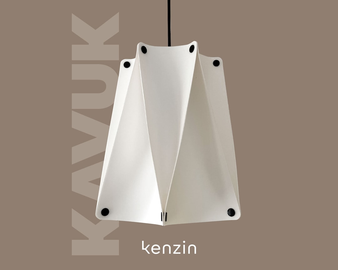 Kavuk Pendant Light: Handmade Geometric Folding Lamp - Etsy
