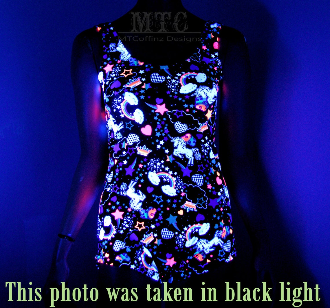 Unicorn Bodysuit Neon Unicorn Rainbow Playsuit Rave Outfit - Etsy