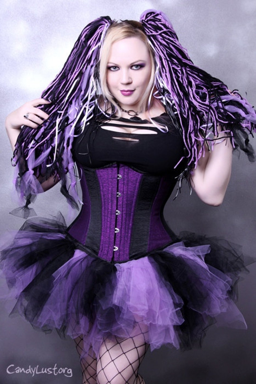 Lavender Pastel Purple Black Tattered Trashy Tutu Adult All Sizes ...