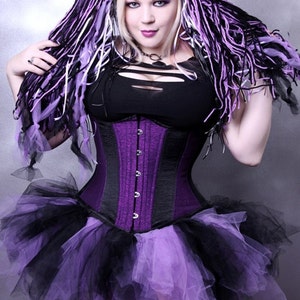 Lavender Pastel Purple Black Tattered Trashy Tutu Adult All Sizes ...