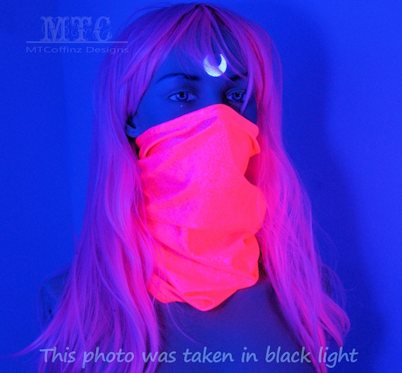 Pink Holographic Festival Dust Mask Bandit Mask Burning Man | Etsy