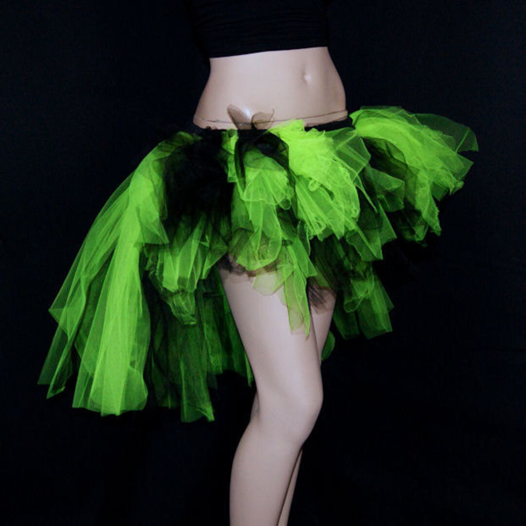 UV Lime Green and Black Trashy Bustle Tutu Mtcoffinz ALL SIZES - Etsy