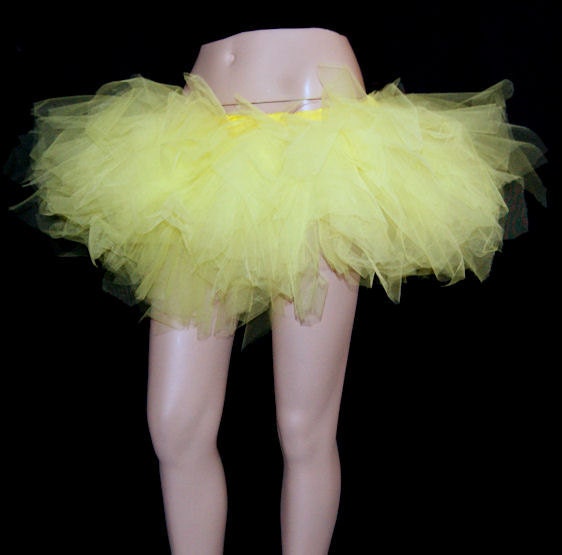 Sunshine Yellow Tattered Trashy Tutu All Adult Sizes Mtcoffinz - Etsy