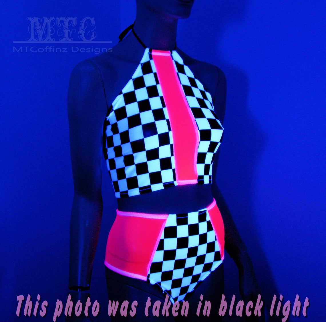 Neon Rally Cheeky High Waisted UV Reactive Neon Booty Shorts Rave ...