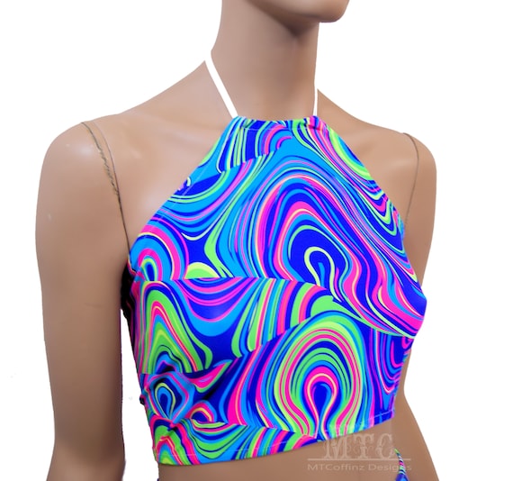 Neon Glow Worm Trippy Psychedelic UV Reactive Corset Lacing | Etsy