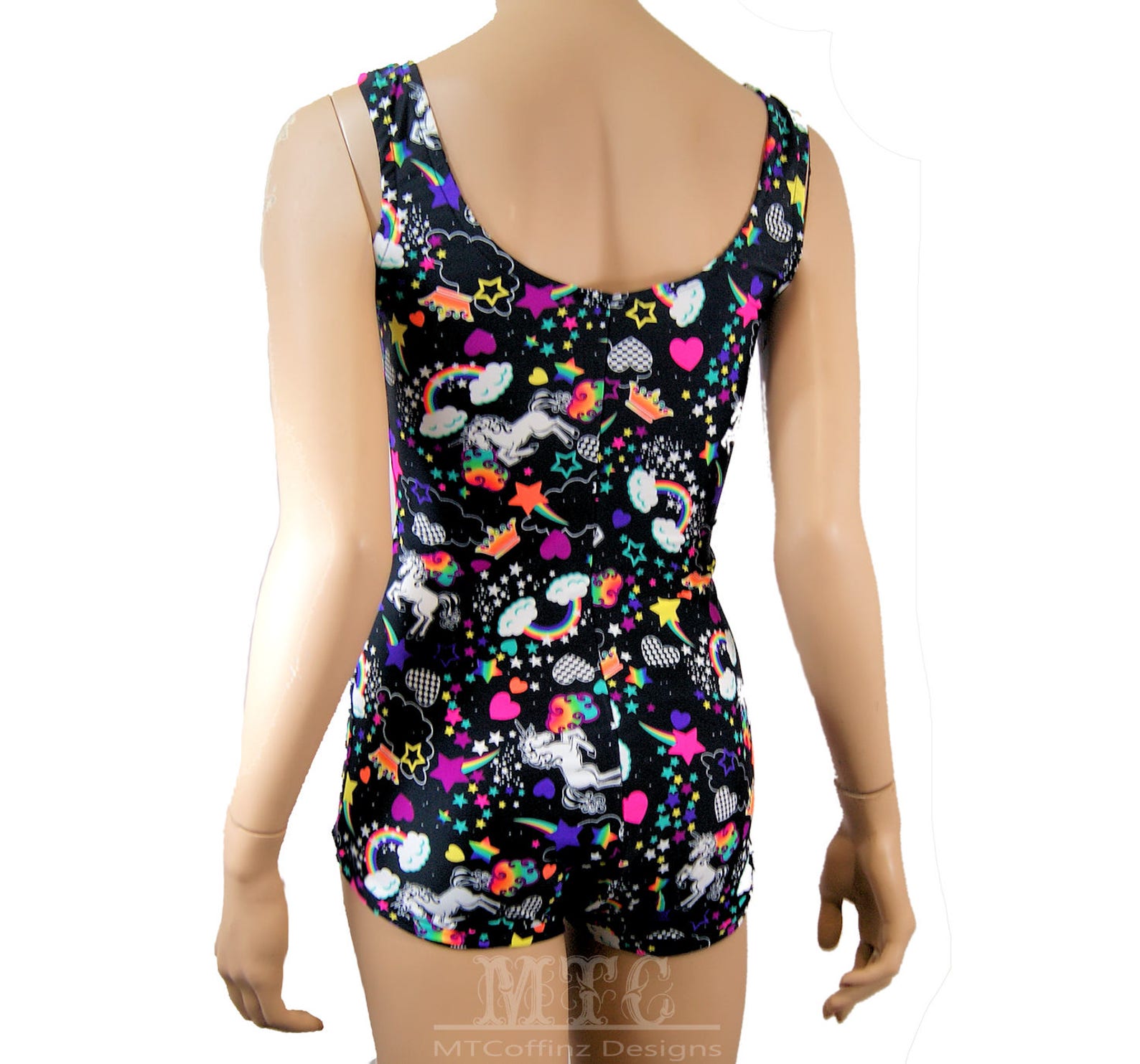 Unicorn Bodysuit Neon Unicorn Rainbow Playsuit Rave Outfit - Etsy