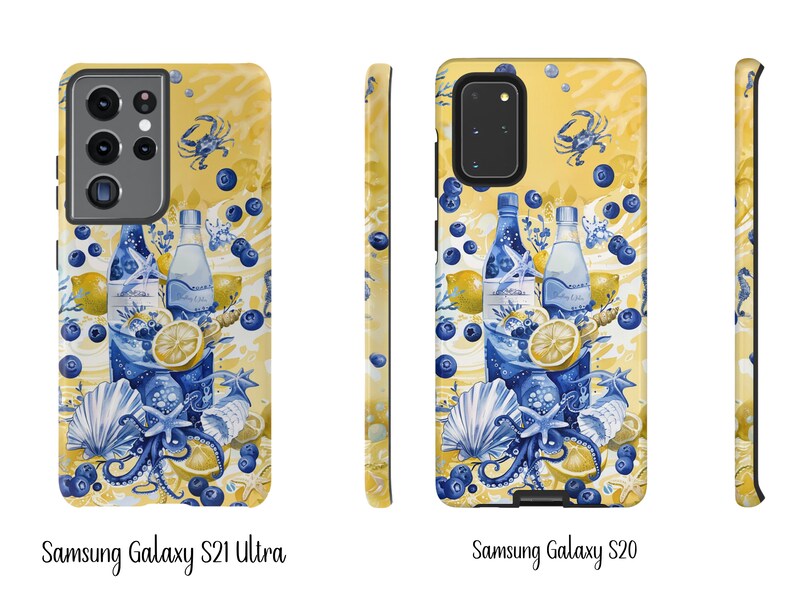 Oceanic Blueberry Lemon Splash Tough Case for Samsung Galaxy and Google ...