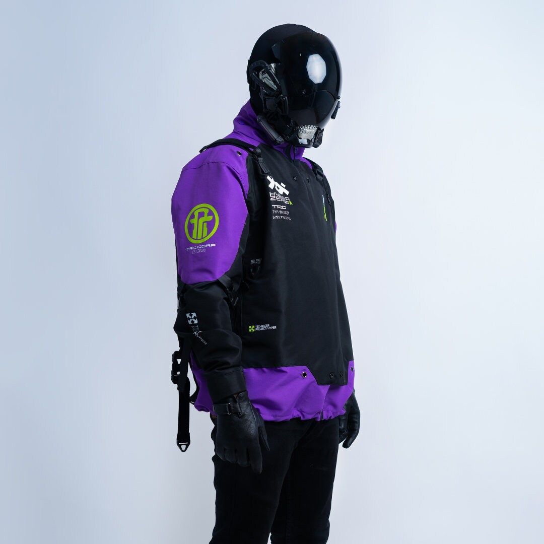 Techwear Jacket Hyper Zero Purple - Etsy