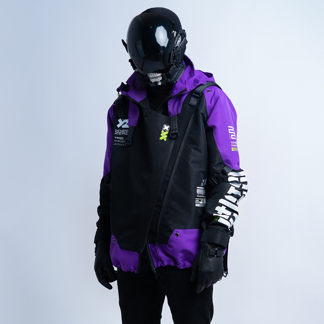 Techwear Jacket Hyper Zero Purple - Etsy