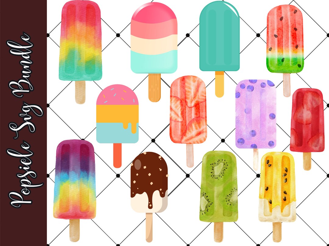 Popsicle Svg Summer Popsicle , Summer Cut File Dripping Popsicle Svg ...