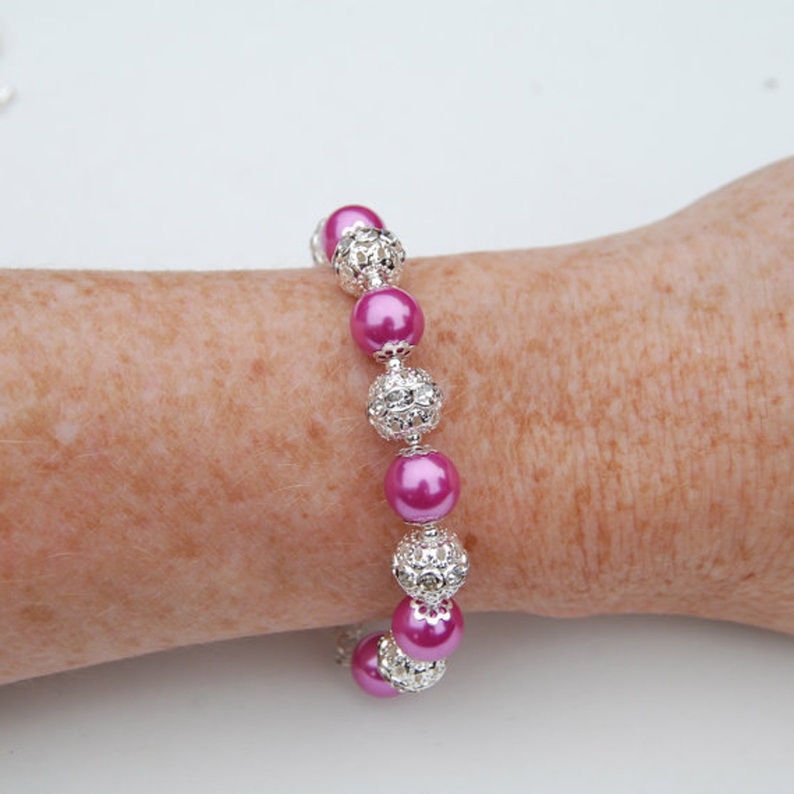 Pink Ribbon Bracelet Cancer Awareness Cancer Survivor Gift - Etsy UK