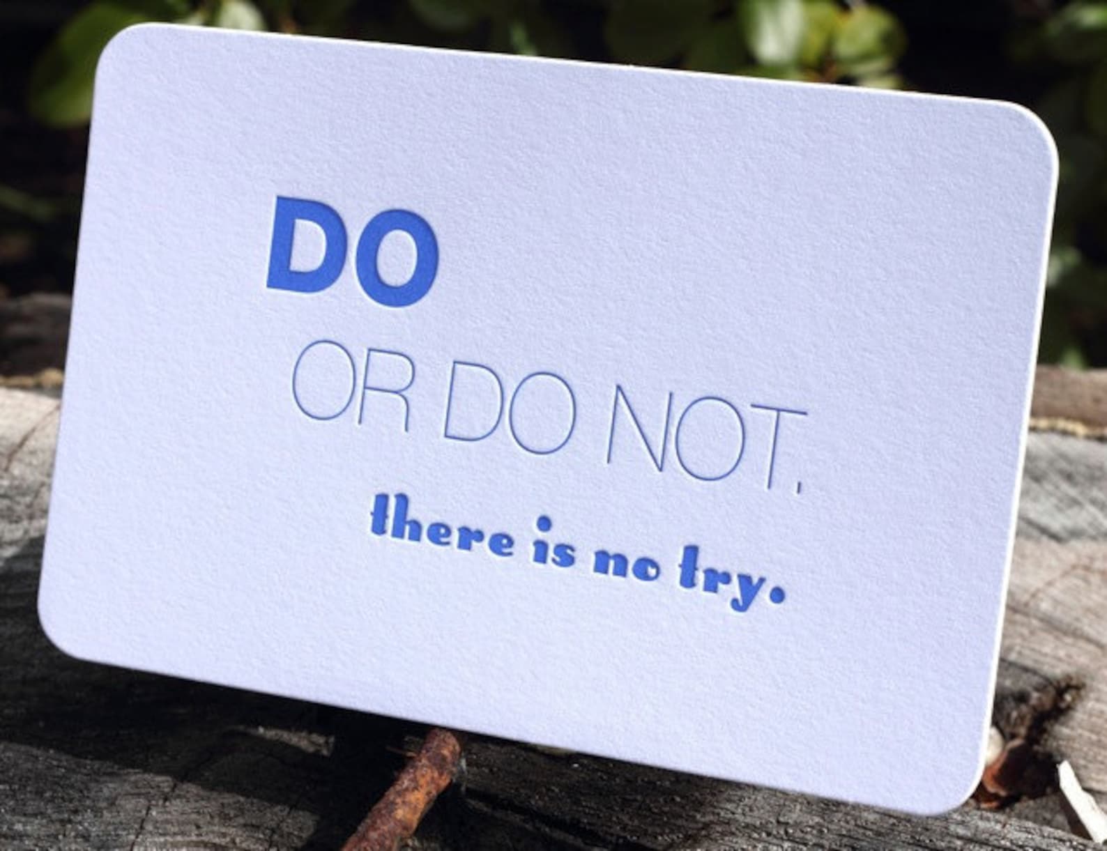 Do or DO NOT, There is No Try. Quote Card by Full Circle Press - Etsy
