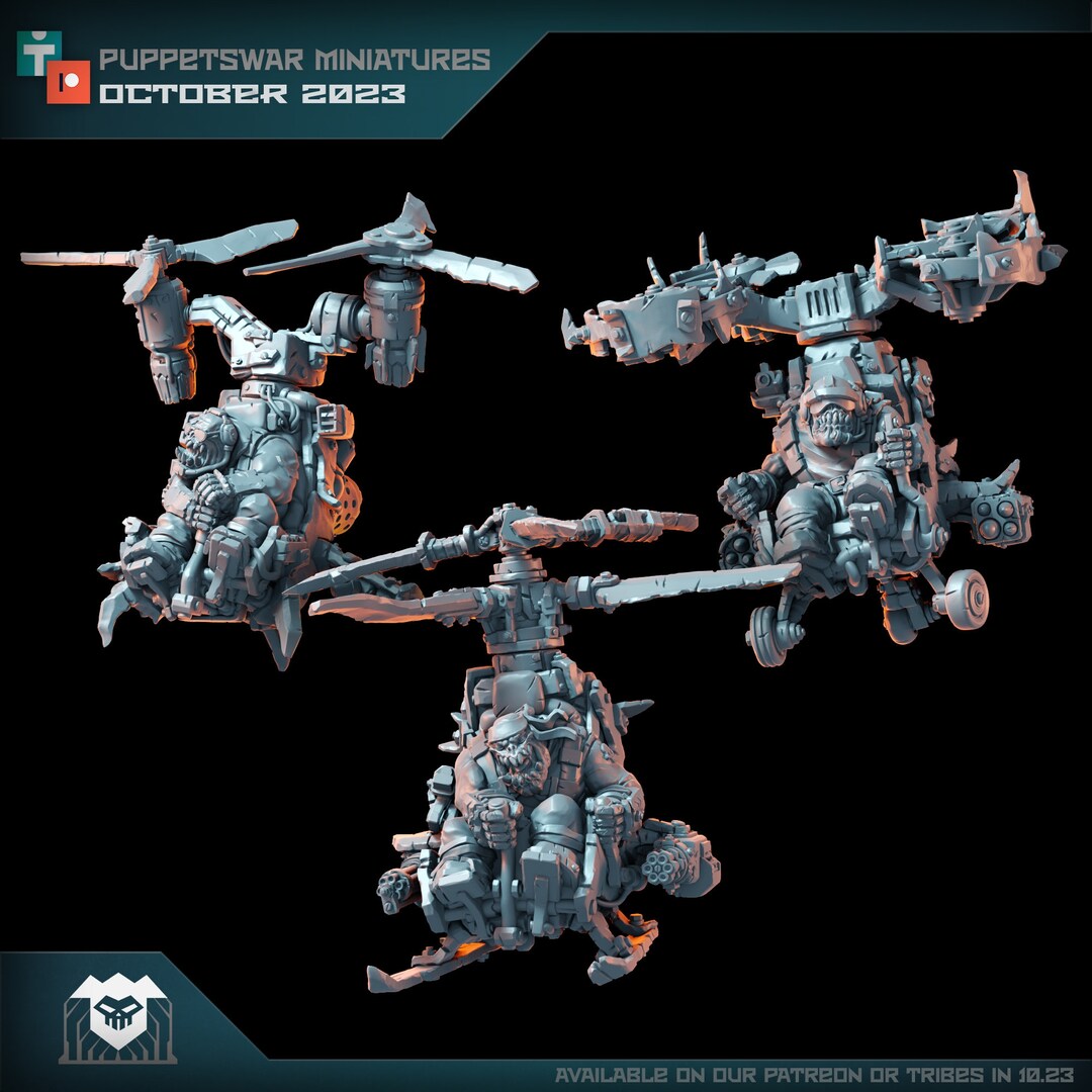X3 Heli Ops Orcs With Gun Options - Etsy