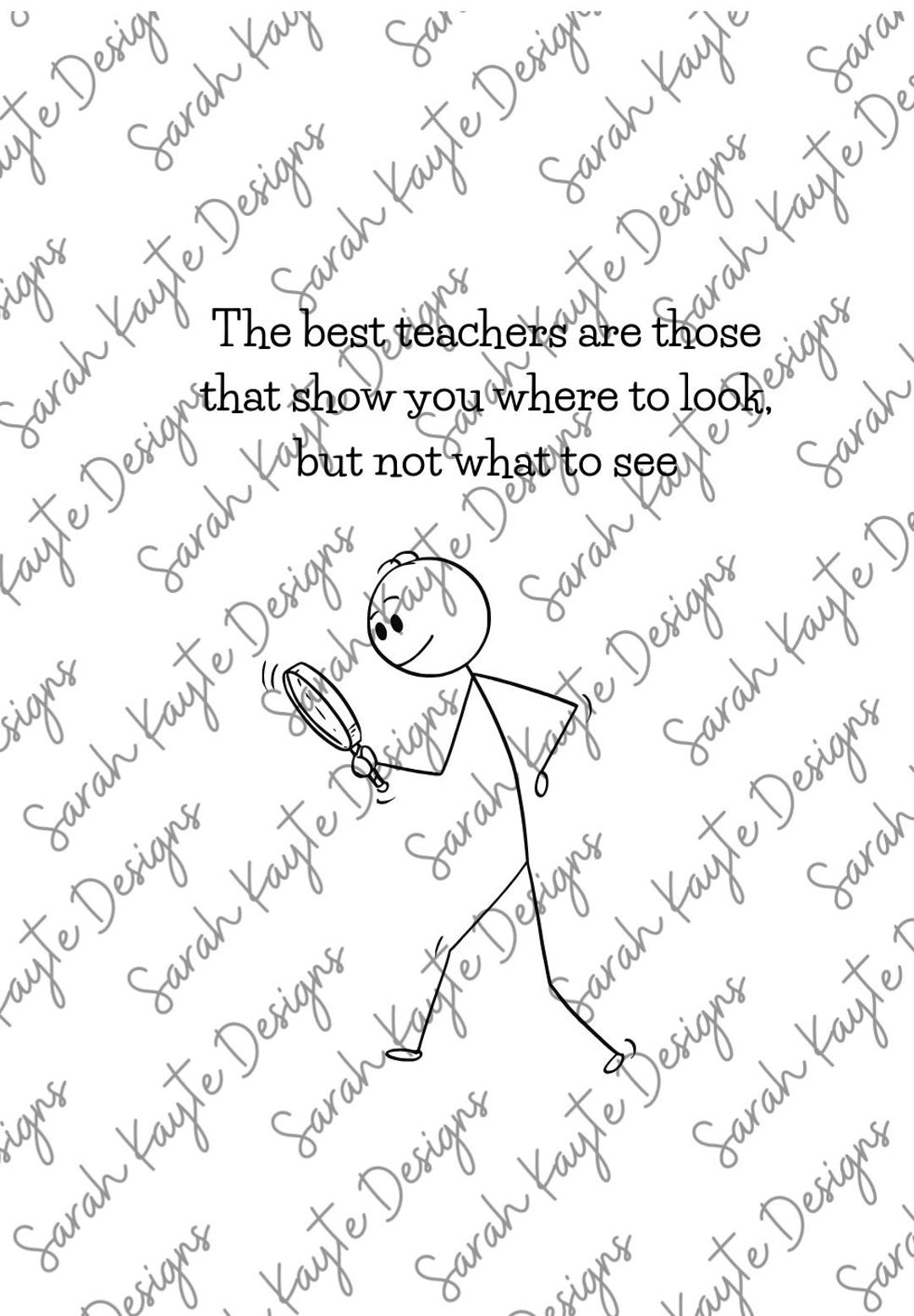 TEACHER THANK YOU: Search (print at Home Card) - Etsy