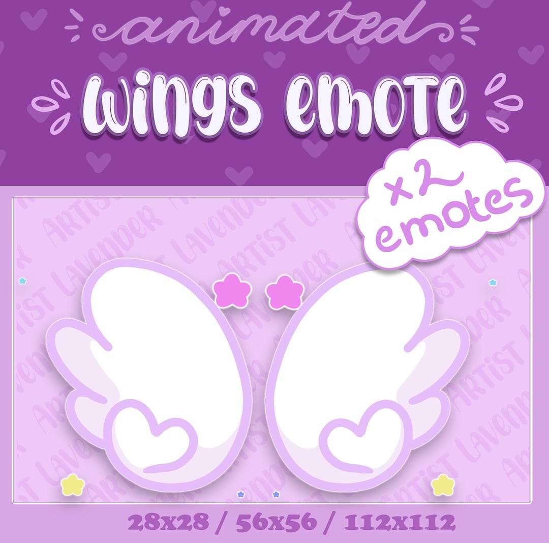 ANIMATED Wings Emote (2) - Etsy