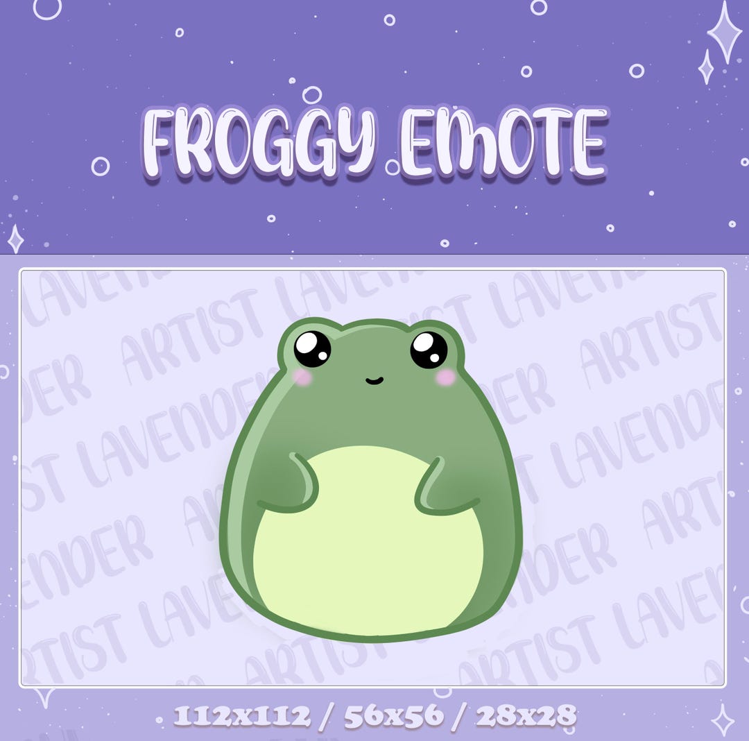 Froggy Emote Cute - Etsy