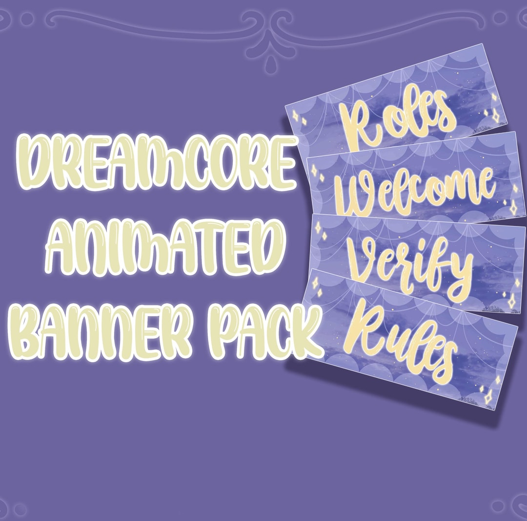 ANIMATED Discord Server Banner - Dreamcore - Etsy