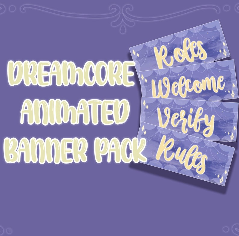 ANIMATED Discord Server Banner - Dreamcore - Etsy