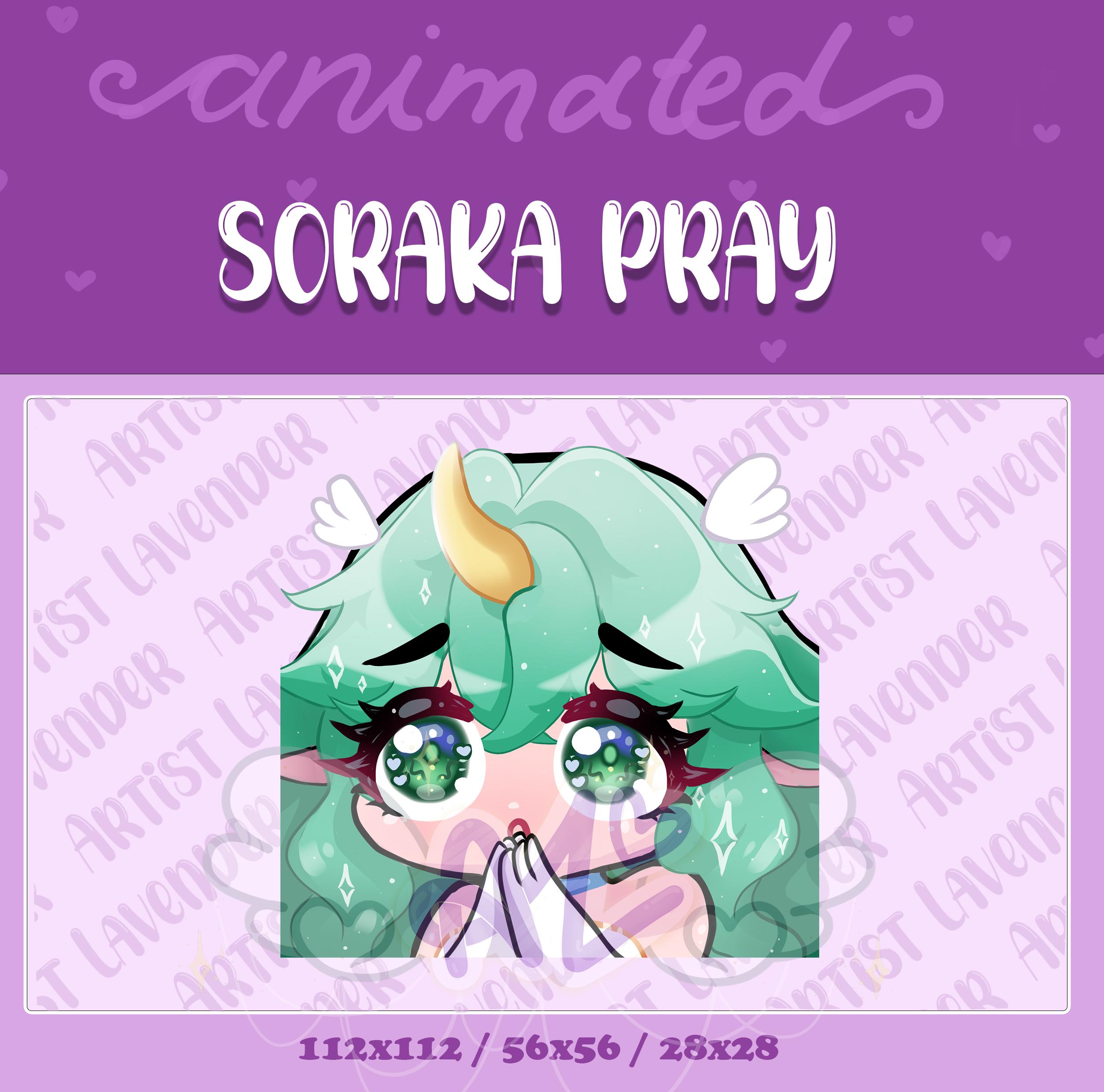 Animated Pray Soraka Emote - Etsy