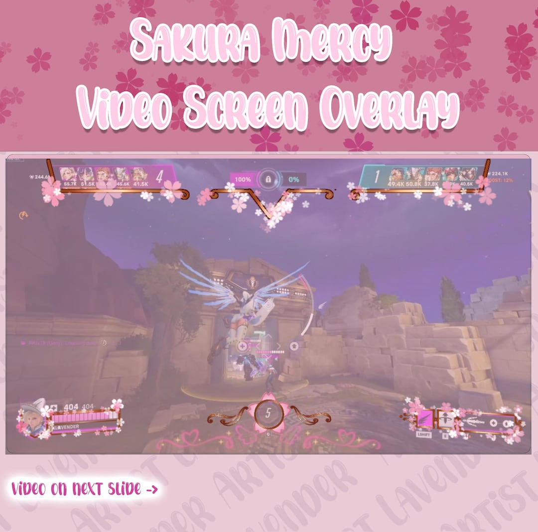 Overwatch Sakura Mercy Overlay - Etsy