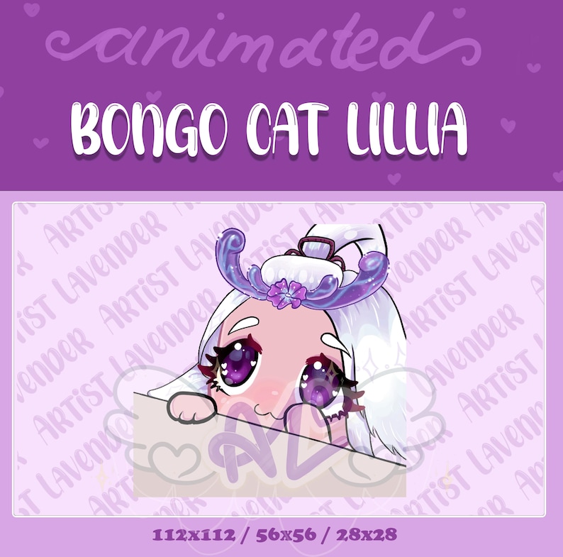 BONGO CAT Spirit Blossom Lillia ~ Animated - Etsy
