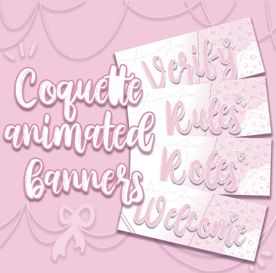 ANIMATED Coquette Discord Banners - Etsy