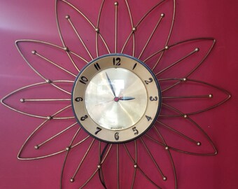 Sunburst clock | Etsy