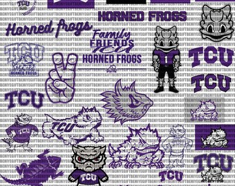 TCU Texas SVG DXF - Etsy