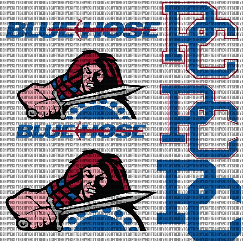 Presbyterian University SVG, College, Blue Hose SVG, Football ...