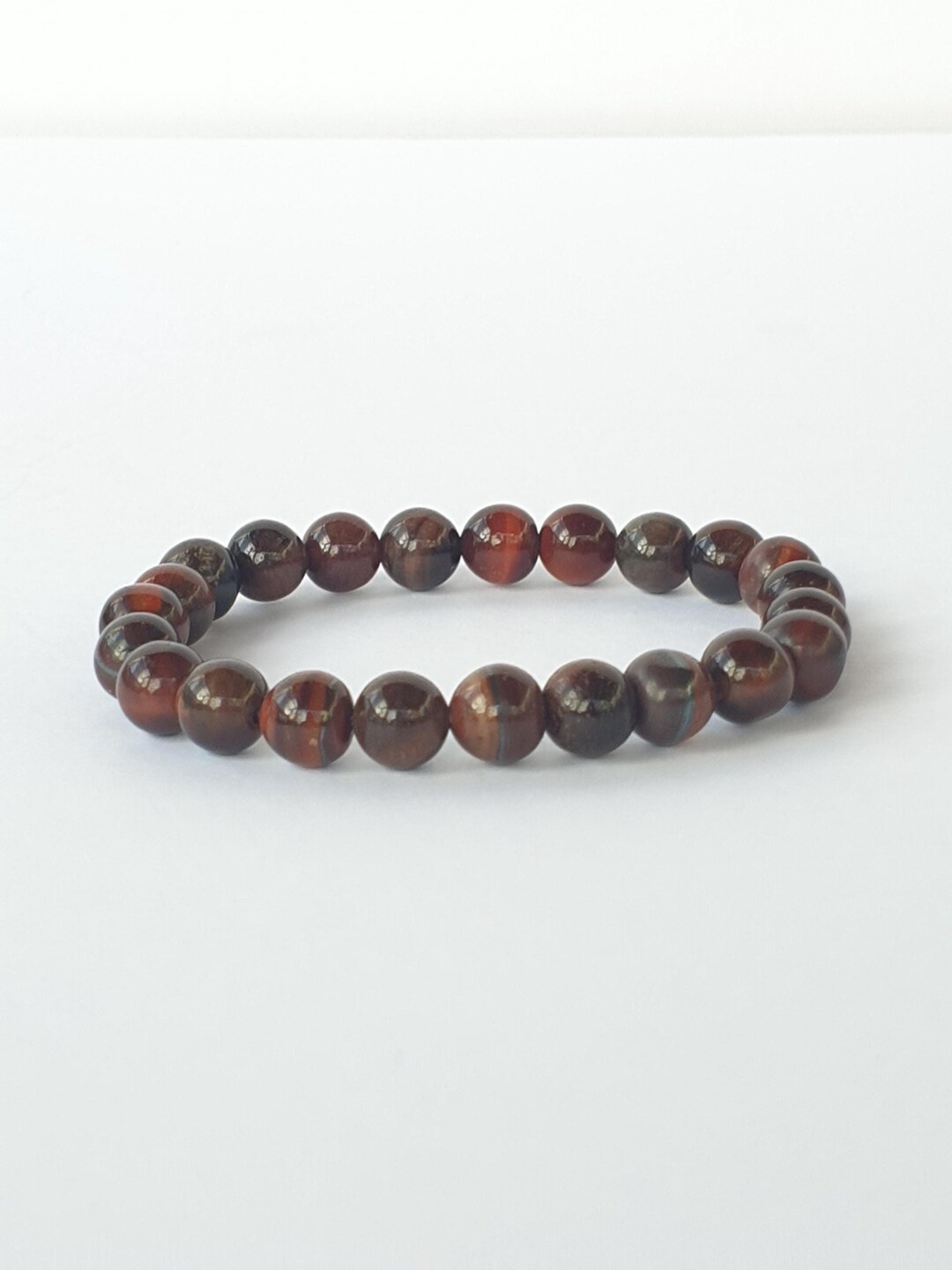 Handmade Wooden Crystal Bracelet | Natural Wood Gemstone Healing ...