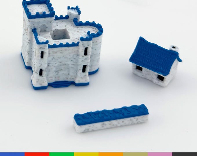 3D Printed Custom Catan City & Settlement the Lord of the Rings Themed ...