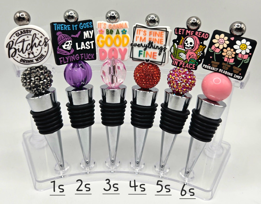 Beaded Wine Stopper Sarcastic Funny #1 - Etsy