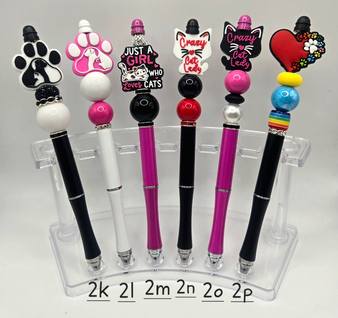 Dog and Cat Themed Beadable Pens Beaded Pens 1 - Etsy