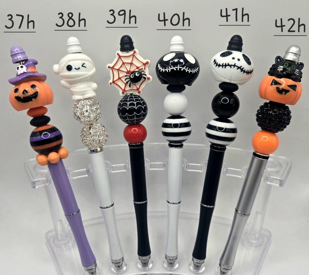 Halloween Themed Beaded Pen Beadable Pen #4 - Etsy