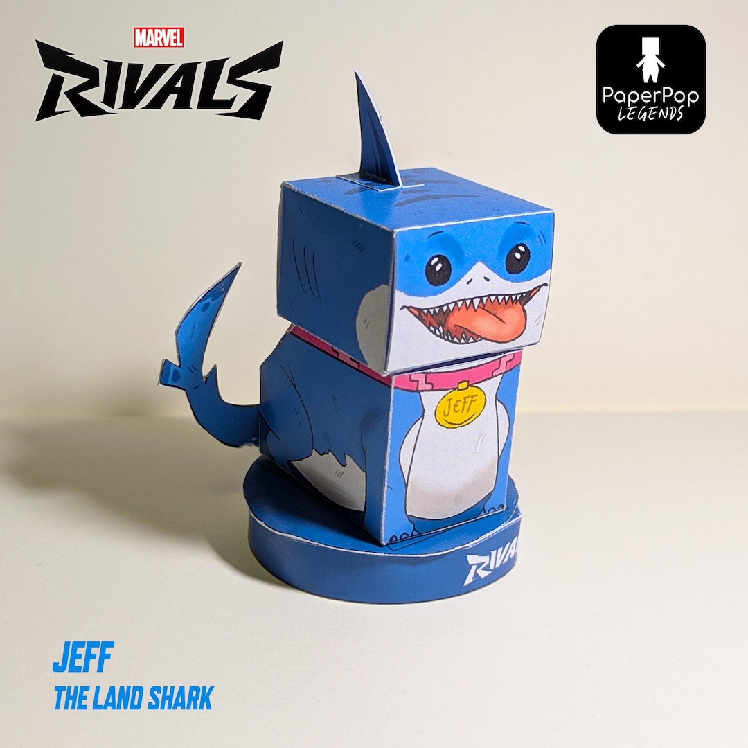 DIY Jeff the Land Shark Papercraft | Marvel Rivals | Superhero Craft ...